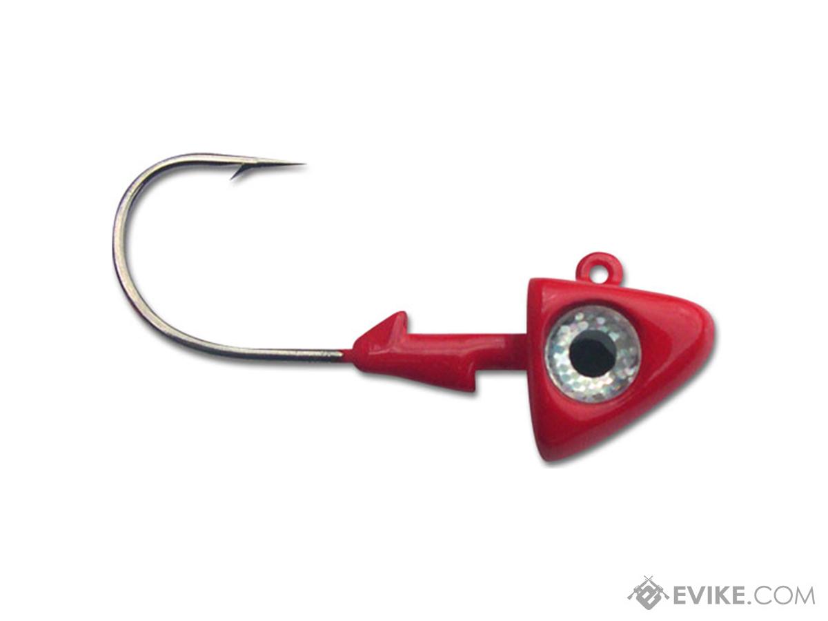 Big Hammer "Hammer Heads" Jig Head (Color: Red / 3/16oz-2/0), MORE ...