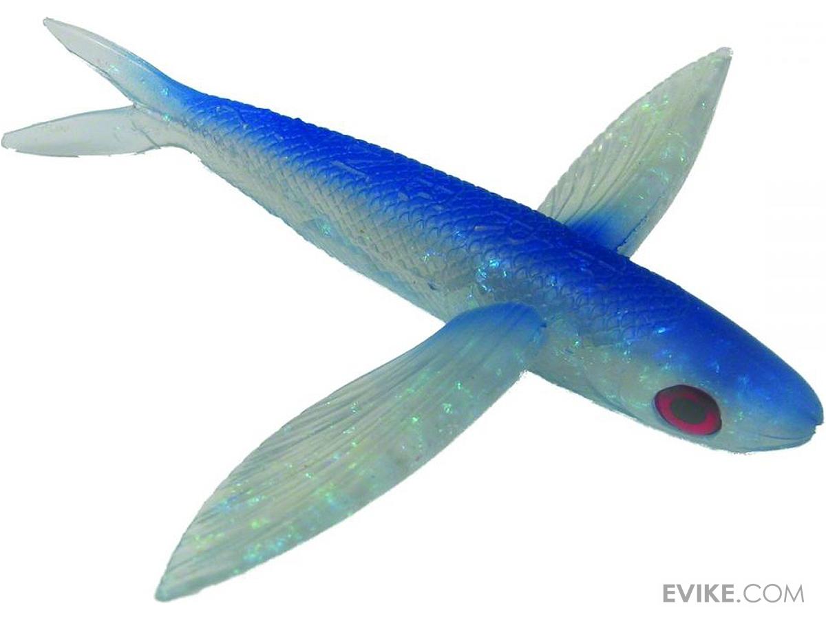 Frenzy Ballistic Flyer Flying Fish Lure (Model: 8" Unrigged-Blue / Glow ...