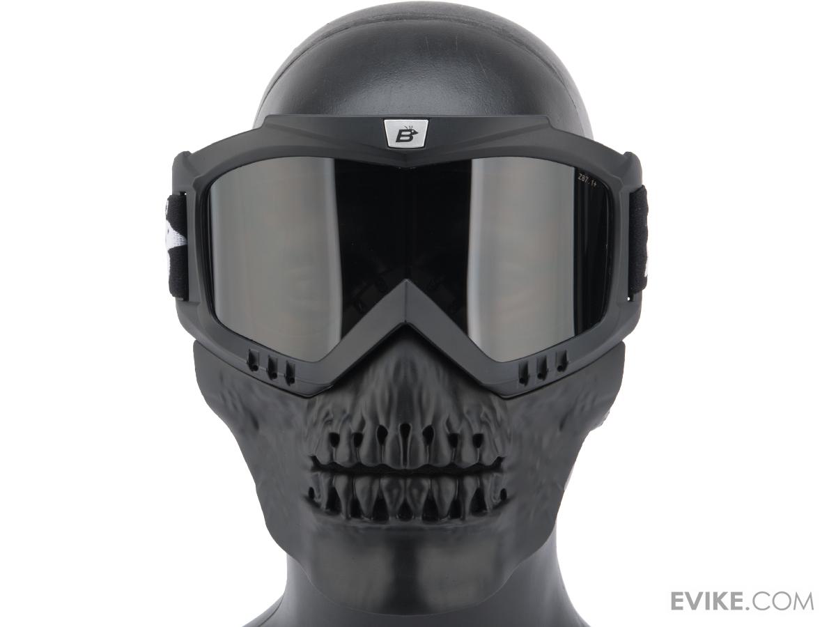 Birdz Eyewear SkullBird Full Face Mask (Color: Black / Smoke), Tactical ...