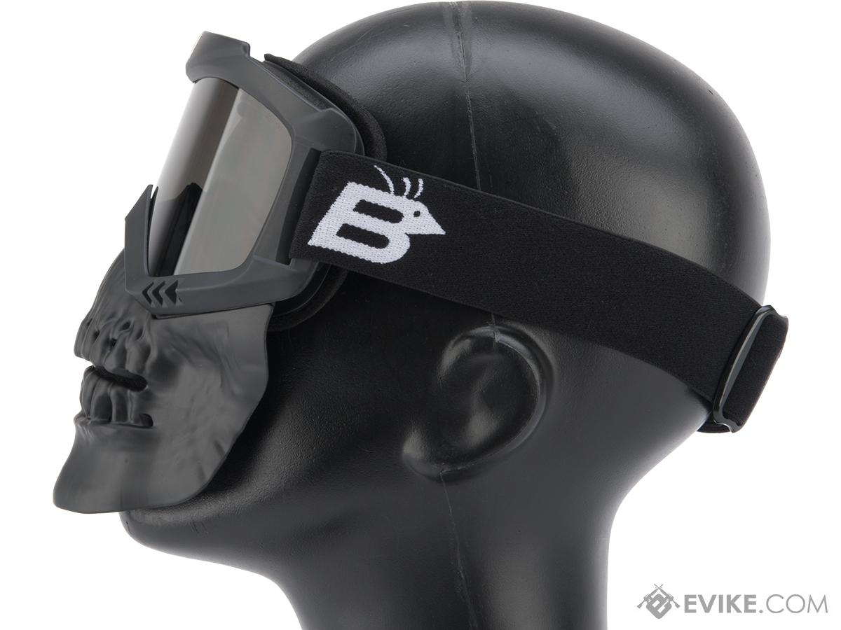 Birdz Eyewear SkullBird Full Face Mask (Color: Black / Smoke), Tactical ...