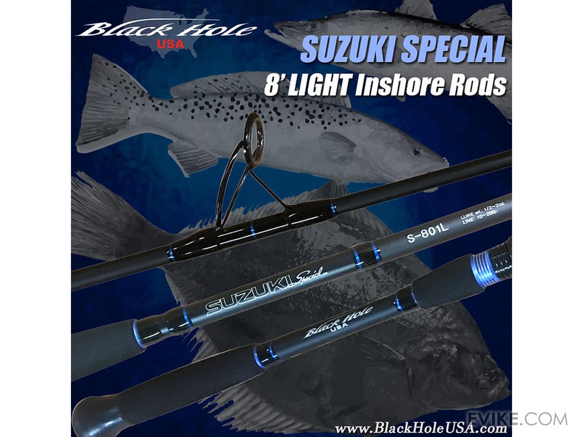Black Hole USA Suzuki Special Light Inshore Spinning Rod (Model: 801L ...