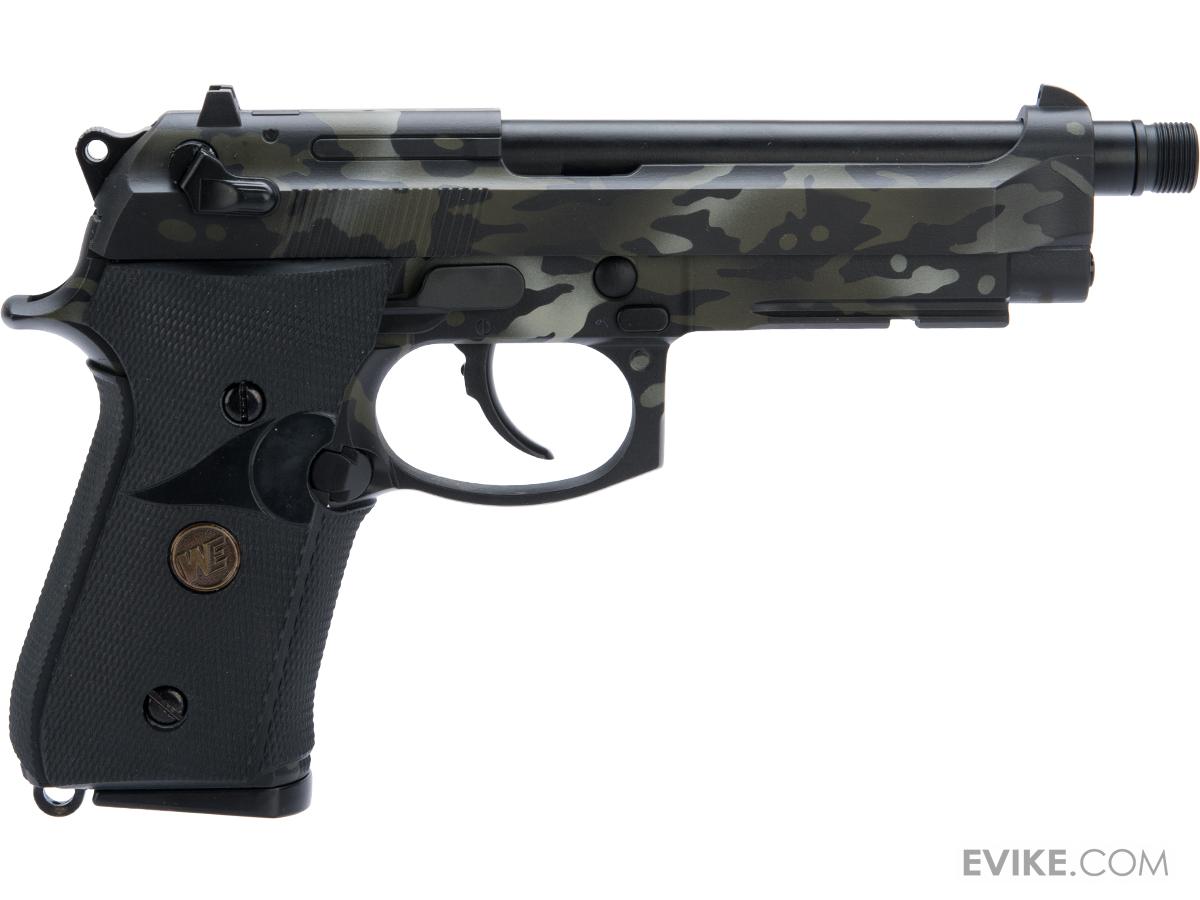 WE-Tech M9A1 GBB Airsoft Training Pistol w/ Black Sheep Arms Custom Cerakote (Color: Black ...