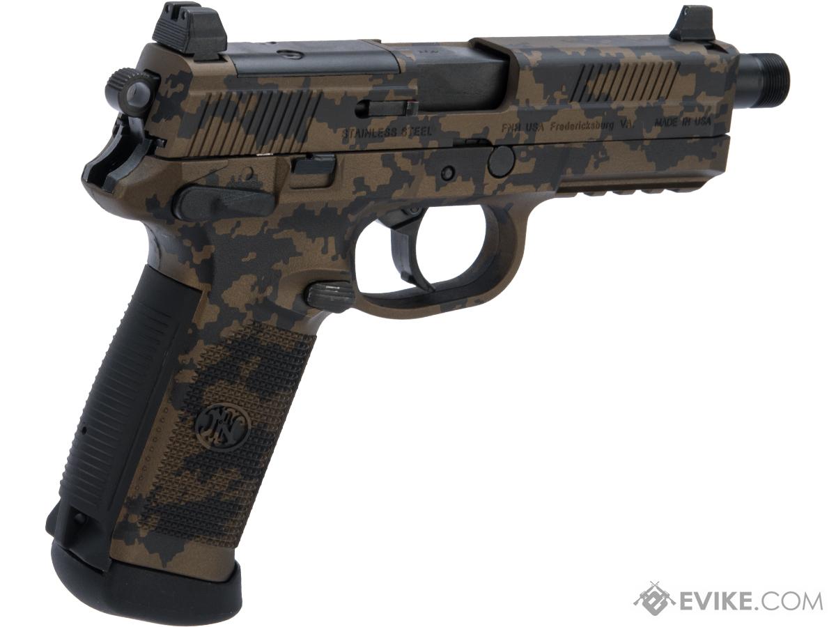 FN Herstal FNX-45 Tactical Airsoft Gas Blowback Pistol by Cybergun w ...