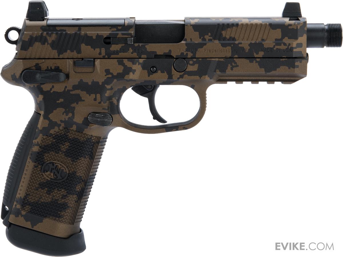 FN Herstal FNX-45 Tactical Airsoft Gas Blowback Pistol by Cybergun w ...