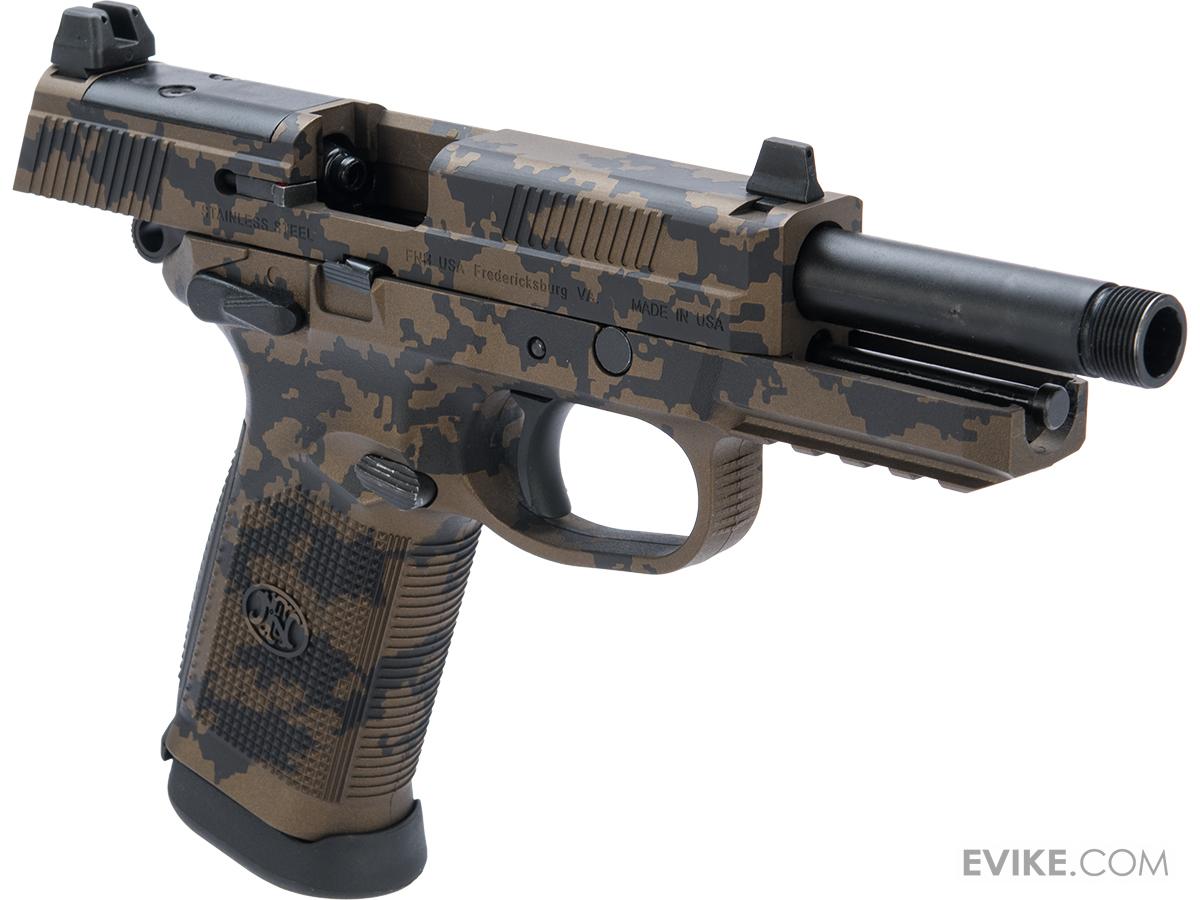 FN Herstal FNX-45 Tactical Airsoft Gas Blowback Pistol by Cybergun w ...