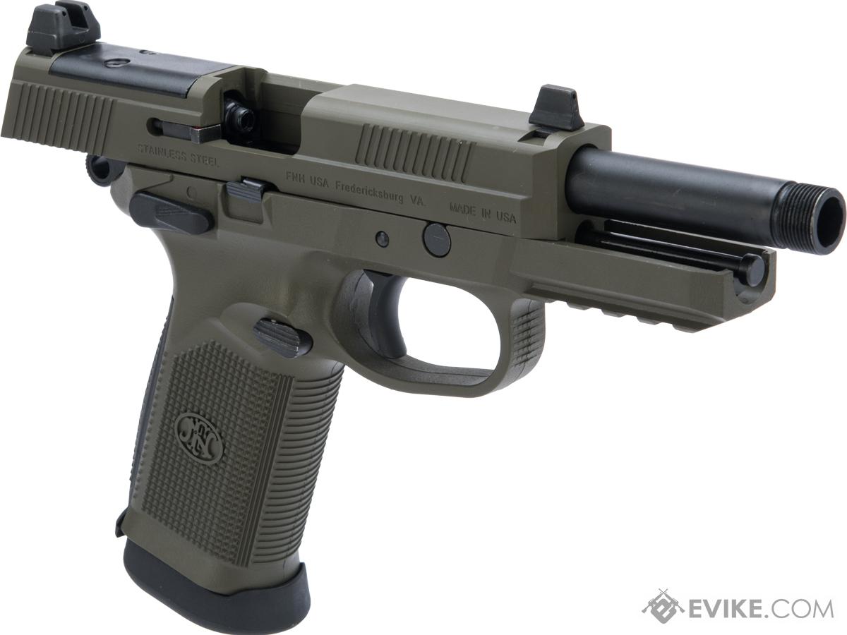 FN Herstal FNX-45 Tactical Airsoft Gas Blowback Pistol by Cybergun w ...