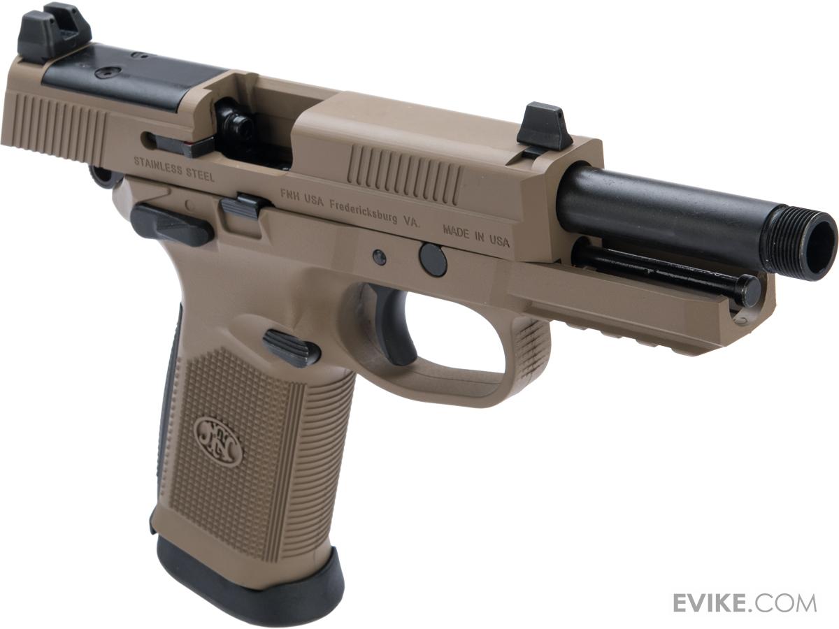 FN Herstal FNX-45 Tactical Airsoft Gas Blowback Pistol by Cybergun w ...