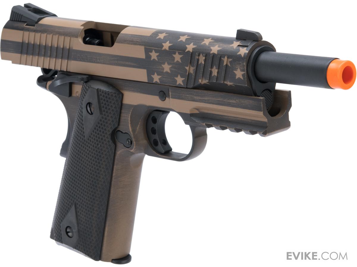 Colt Licensed 1911 Tactical Full Metal CO2 Airsoft GBB Pistol by KWC w/ Black Sheep Arms Custom ...