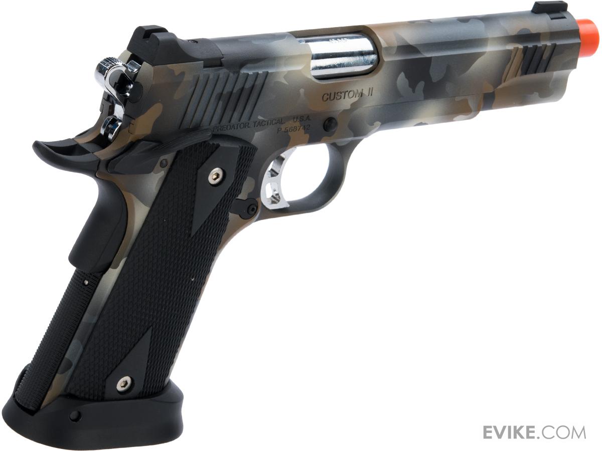 Predator Tactical Iron Shrike Gas Blowback 1911 Pistol by King Arms w ...
