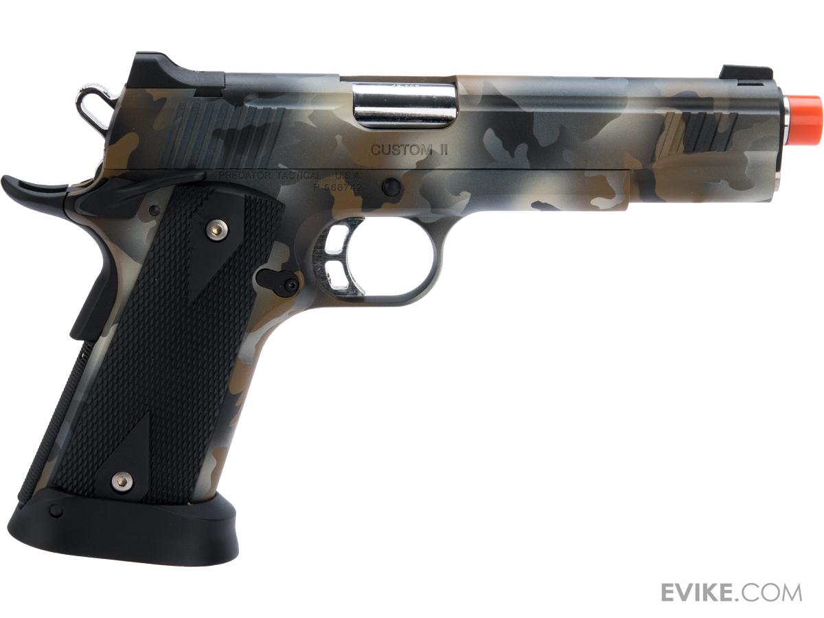 Predator Tactical Iron Shrike Gas Blowback 1911 Pistol by King Arms w ...