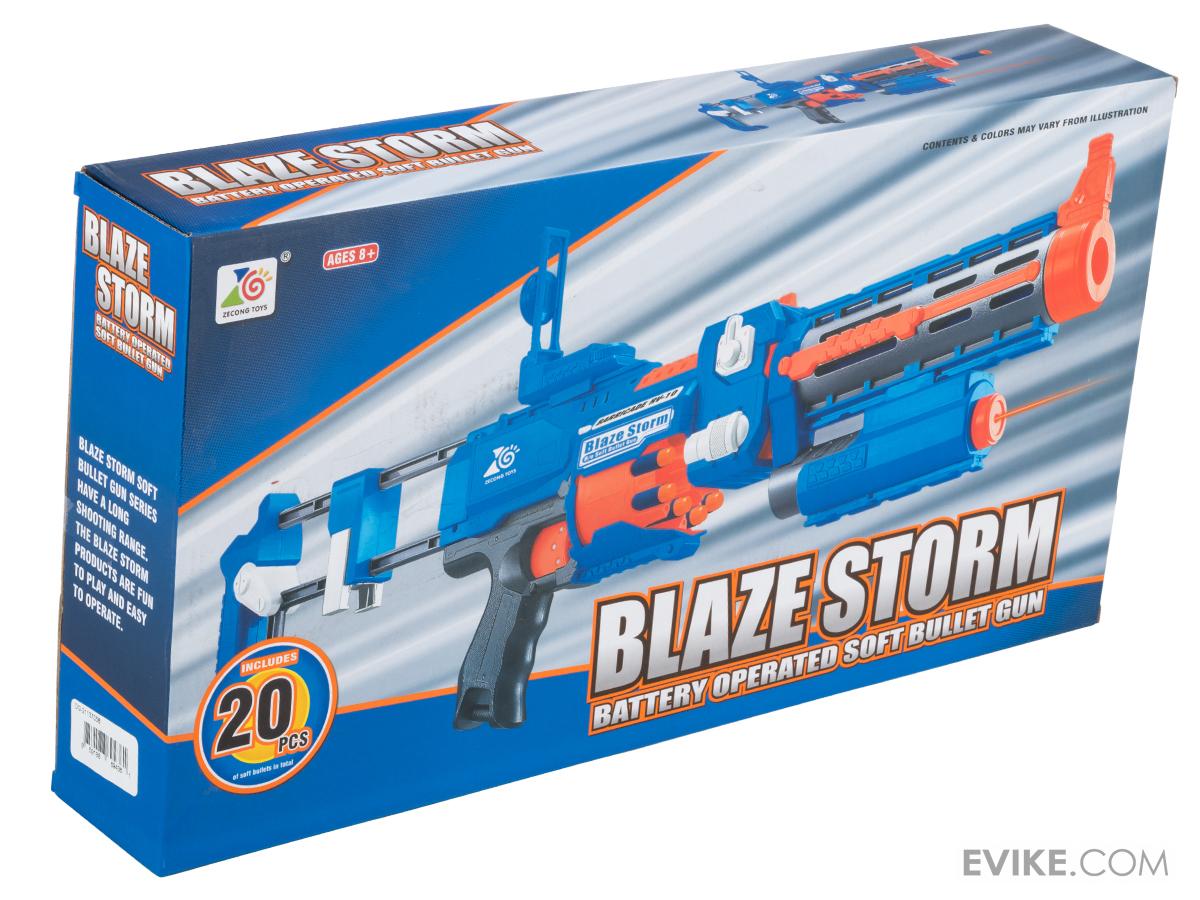 Blaze Storm Foam Blaster Full Auto Electric Foam Blaster Rifle with ...