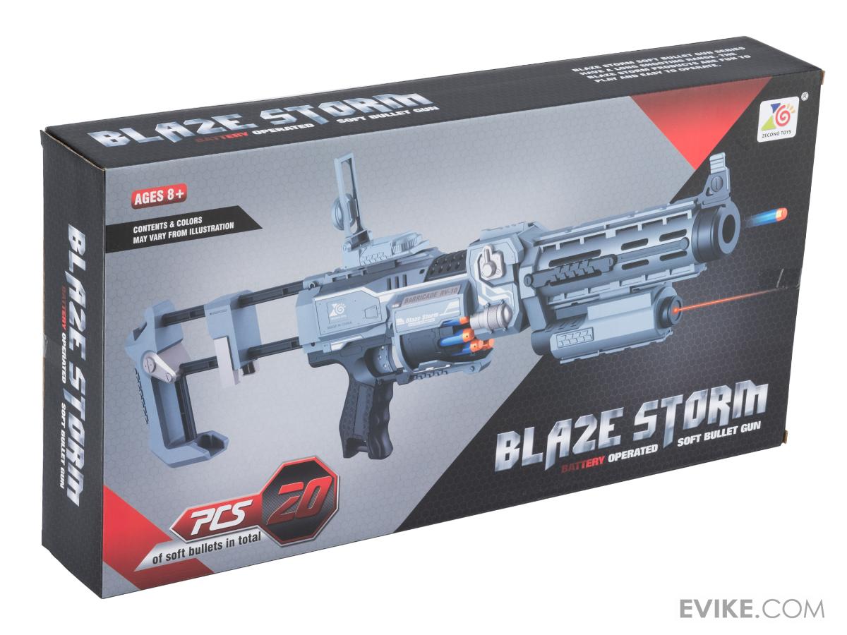 Blaze Storm Foam Blaster Full Auto Electric Foam Dart Rifle with Drum ...