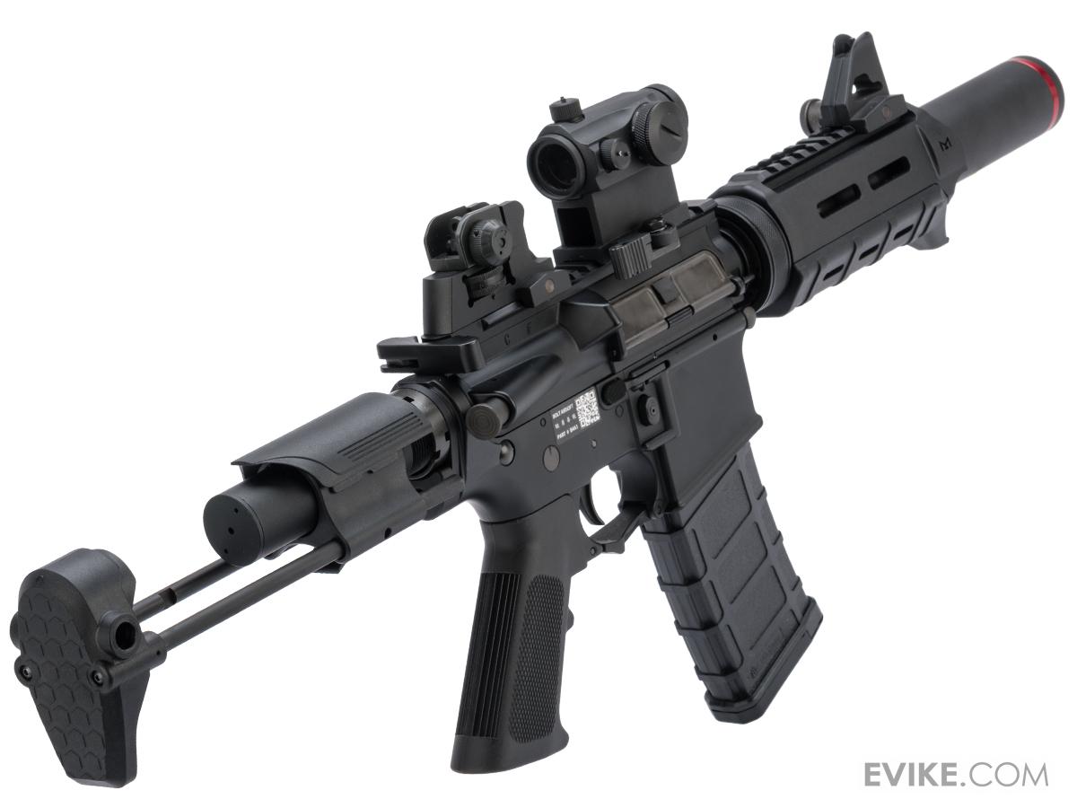 BOLT B4 PDW M4 Airsoft AEG Rifle (Color: Black / Long Suppressor ...