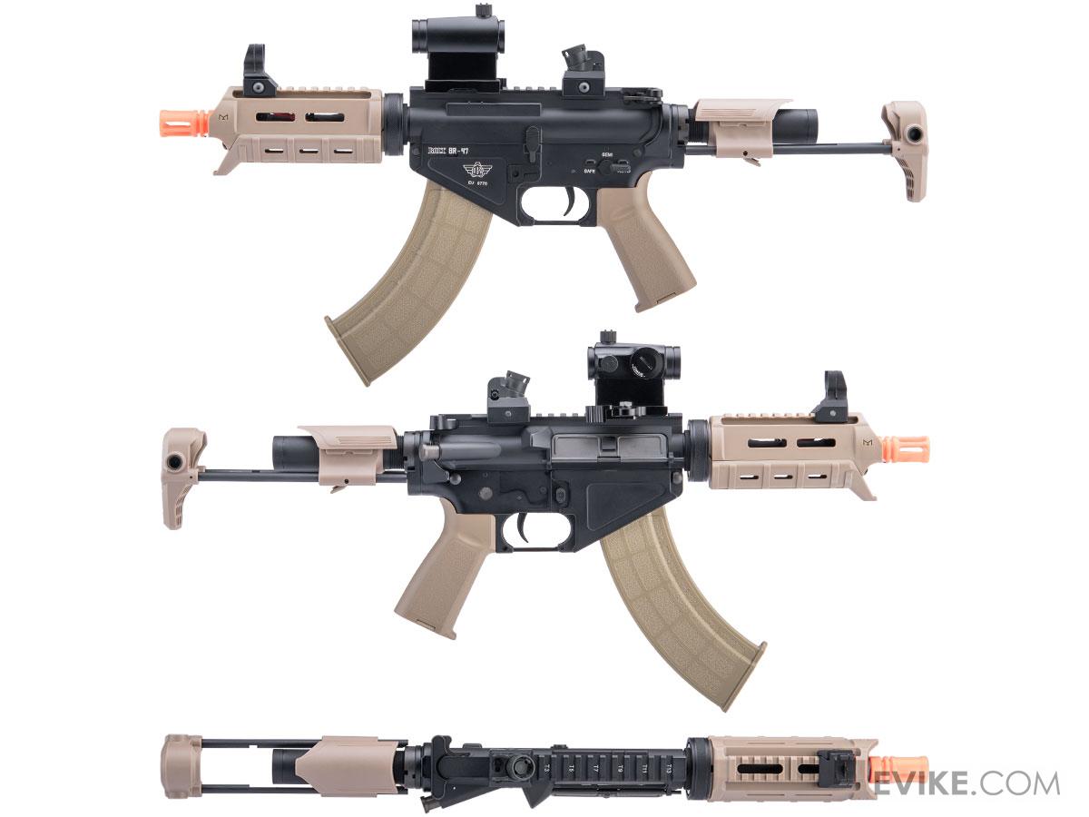 BOLT Airsoft BR47 PDW B.R.S.S. EBB Airsoft AEG Rifle (Color: Tan ...