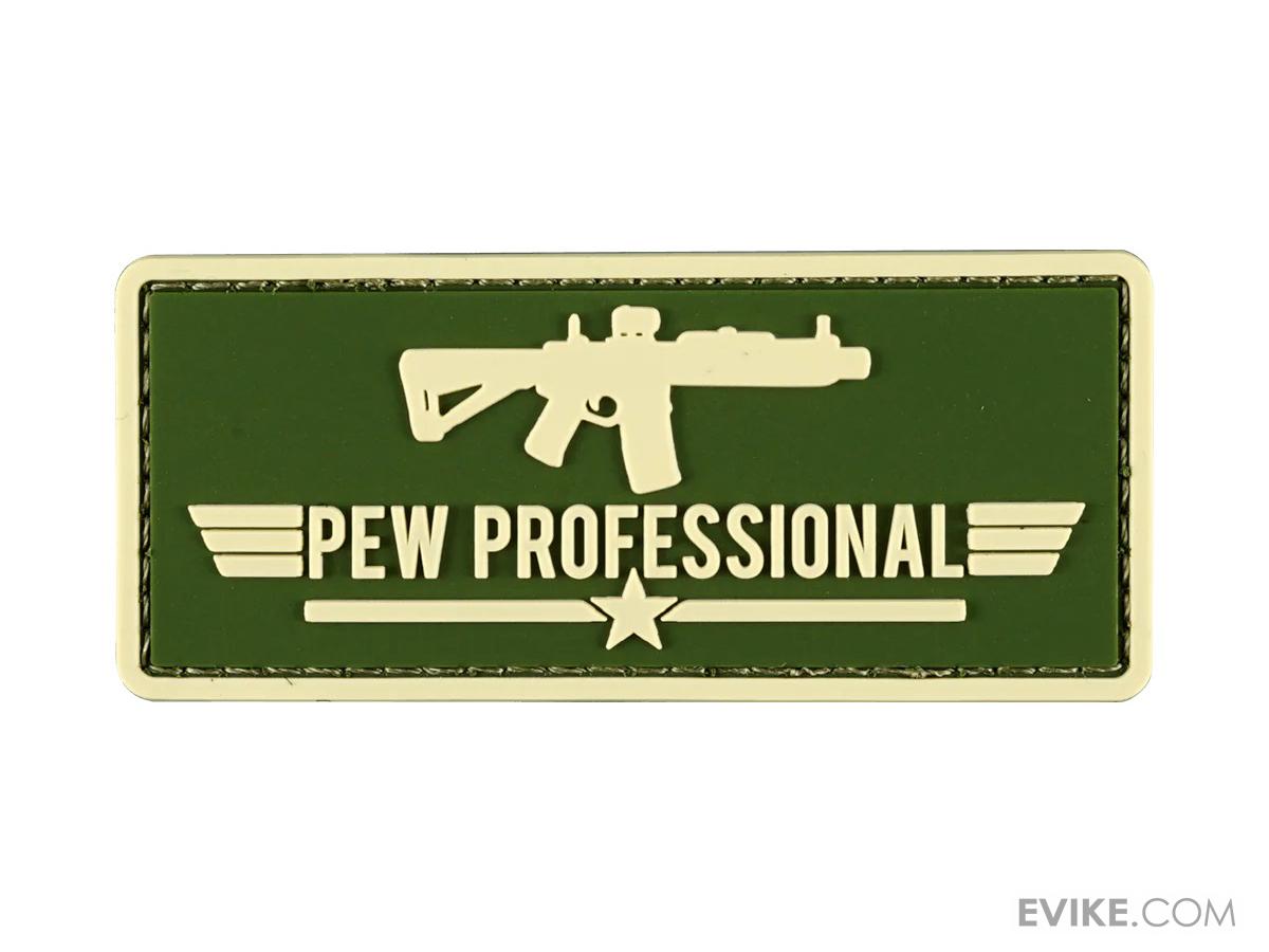 Black Rifle Coffee Company "Pew Professional" PVC Morale Patch (Color: Green-Tan), Tactical Gear ...