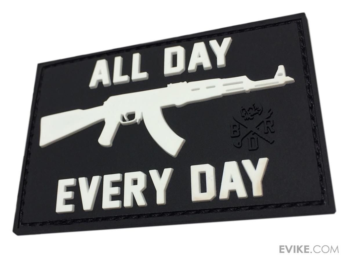 Black Rifle Division "AK All Day Every Day" PVC Morale Patch, Tactical Gear/Apparel, Patches ...