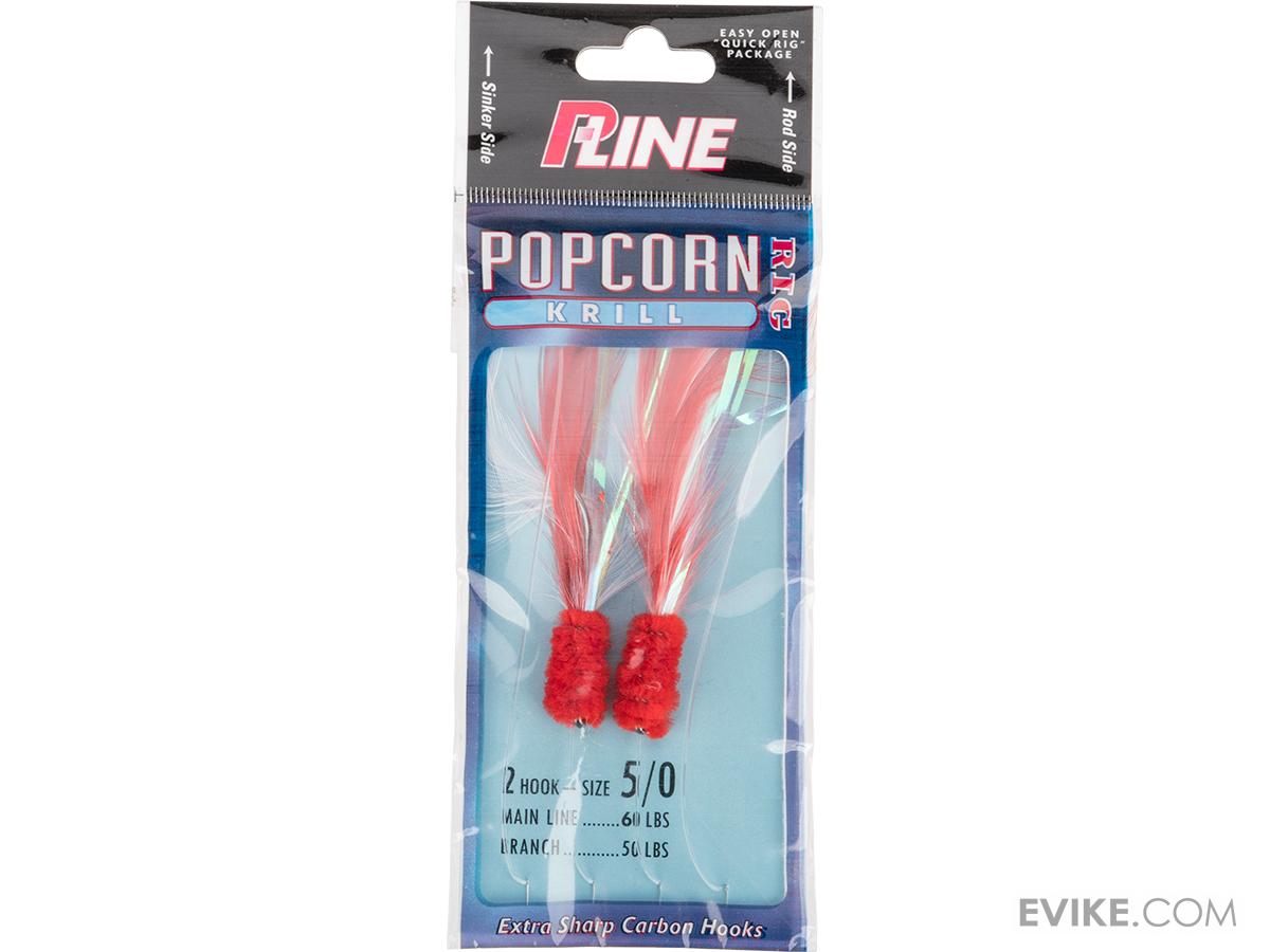 P-Line Popcorn Krill 2 Hook Fishing Rig (Color: Red-White / 5/0), MORE ...