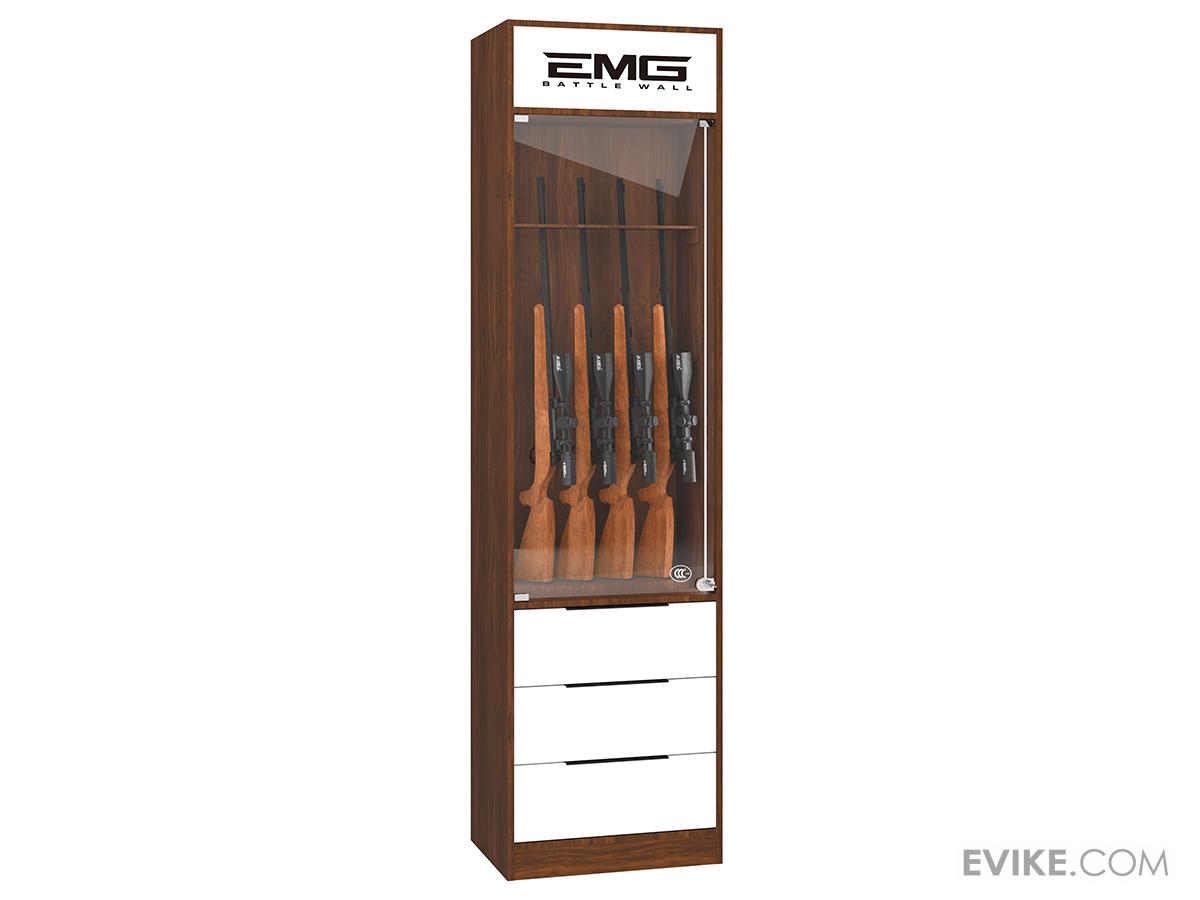 EMG Professional Grade Wooden Weapon Display & Storage Solution Cabinet ...