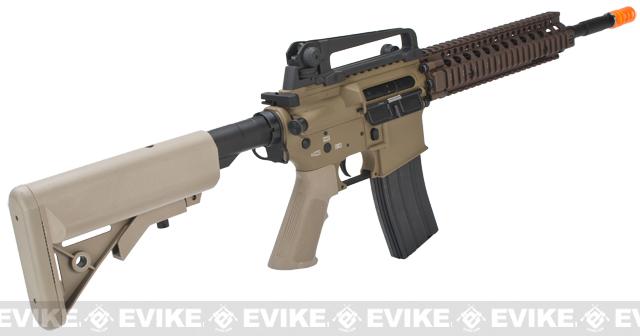 Evike Custom Class I G&P M4 Airsoft AEG Rifle - Daniel Defense Mk18 RIS-II / Tan (Package: Gun ...