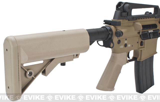Evike Custom Class I G&P M4 Airsoft AEG Rifle - Daniel Defense Mk18 RIS-II / Tan (Package: Gun ...