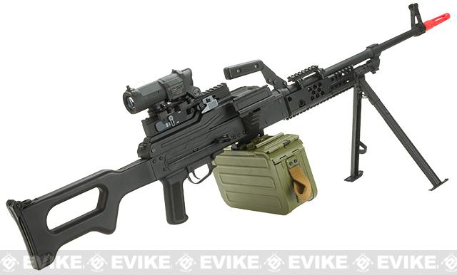 Evike.com "Drakon" Class II Custom PKM-R Airsoft AEG GP Machine Gun ...