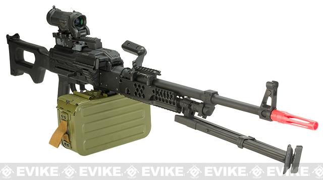 Evike.com "Drakon" Class II Custom PKM-R Airsoft AEG GP Machine Gun ...