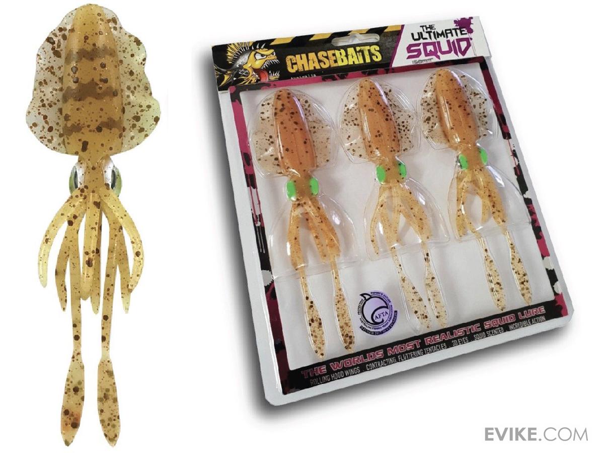 Chasebaits Ultimate Squid Fishing Lure (Color: Calamari / 5.9"), MORE ...