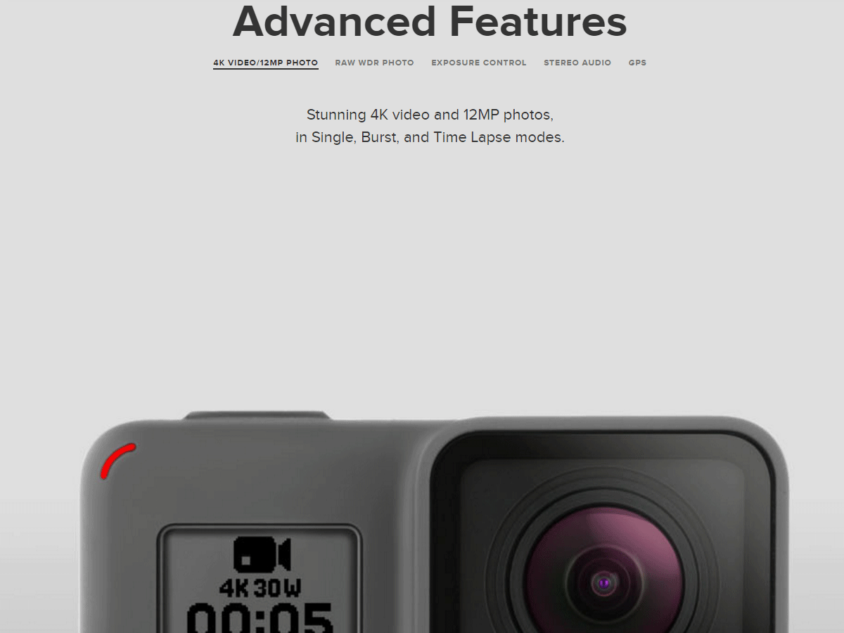 GoPro HD HERO5 Professional Wearable HD Camera - Black | Evike.com