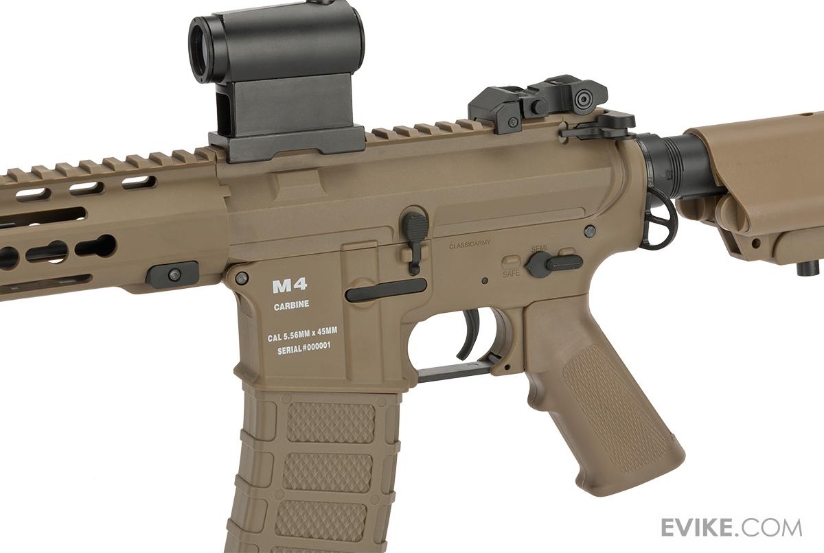 Classic Army Polymer KM10 M4 Airsoft AEG Rifle w/ 10" KeyMod Handguard ...