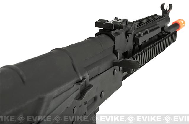 CYMA Standard Stamped Metal AK-74 KTR RIS Airsoft AEG Rifle w/ Steel Folding Stock (Package: Add ...