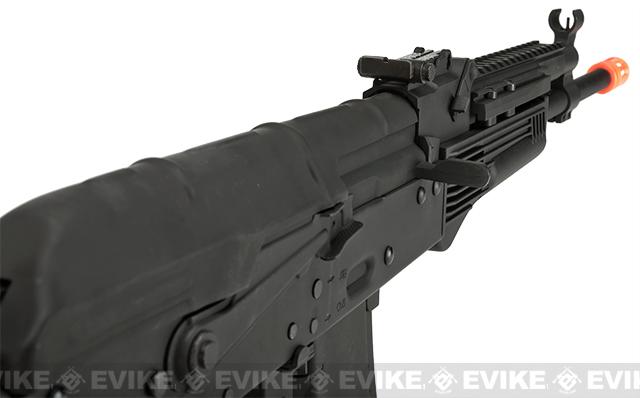 CYMA Standard Stamped Metal AK-74 KTR Airsoft AEG Rifle w/ Steel Folding Stock (Package: Gun ...