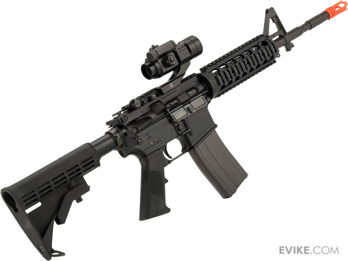 GHK Colt Licensed M4A1 V2 RIS Gas Blowback Airsoft Rifle by Cybergun (Length: 14.5"), Airsoft ...
