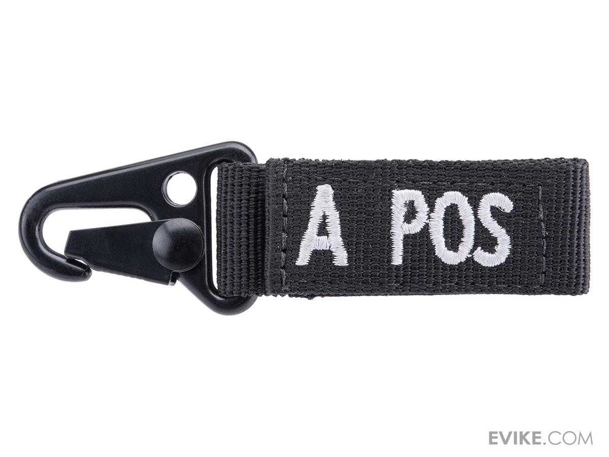 Condor Blood Type Keychain (Model: A POS / Black), Tactical Gear ...