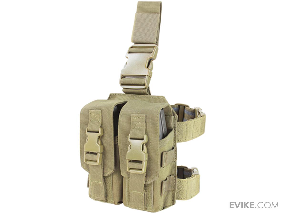 Condor Drop Leg M4 Mag Pouch (Color: Tan), Tactical Gear/Apparel, Thigh ...