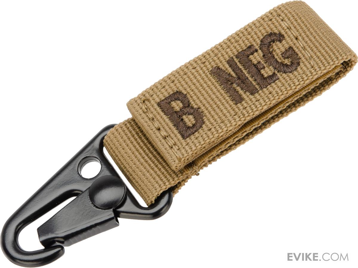 Condor Blood Type Keychain (Model: B POS / Coyote Brown), Tactical Gear ...