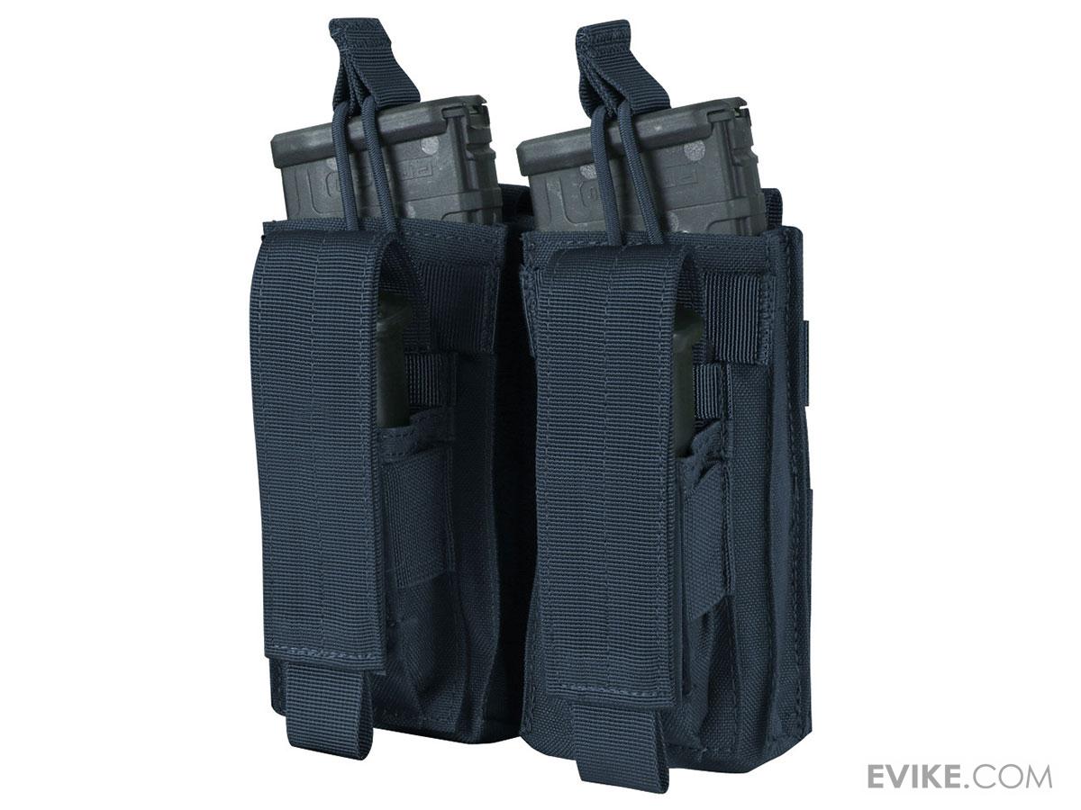 Condor MOLLE Double Kangaroo M16 & Pistol Mag Pouch (Color: Navy Blue ...