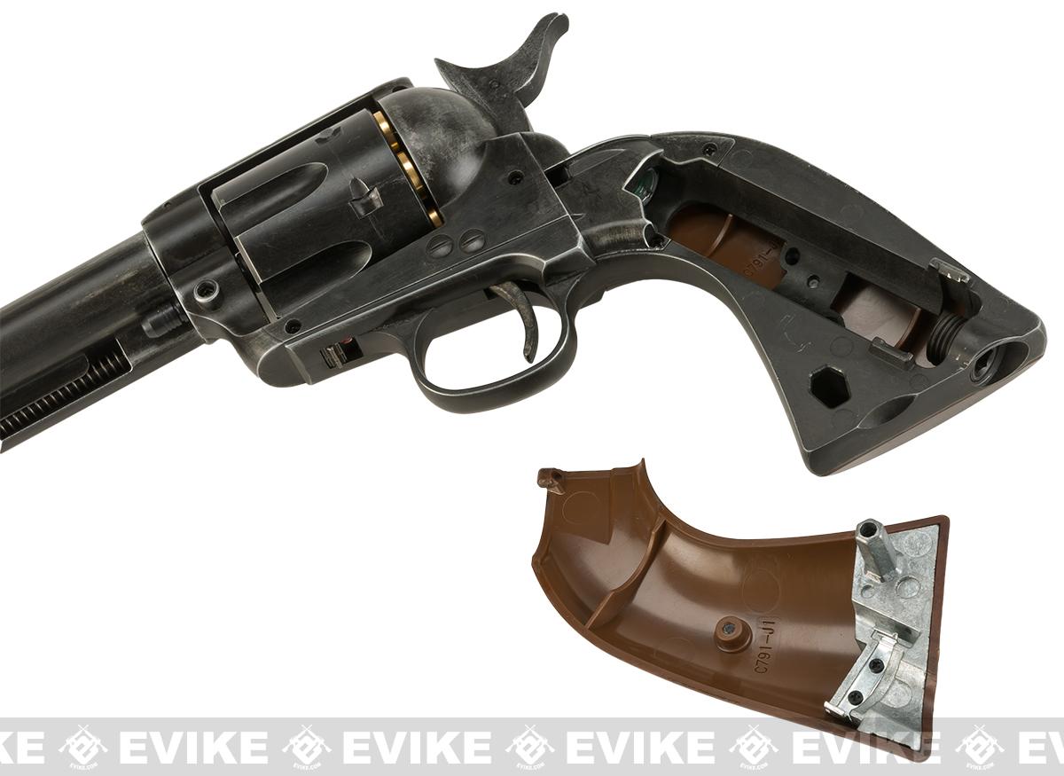 Gun Heaven CO2 Powered 1873 Single Action Airsoft Revolver (Color: Worn ...