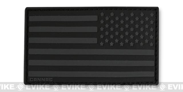 Cannae USA PVC Flag Patch - Black (Reversed), Tactical Gear/Apparel, Patches - Evike.com Airsoft ...