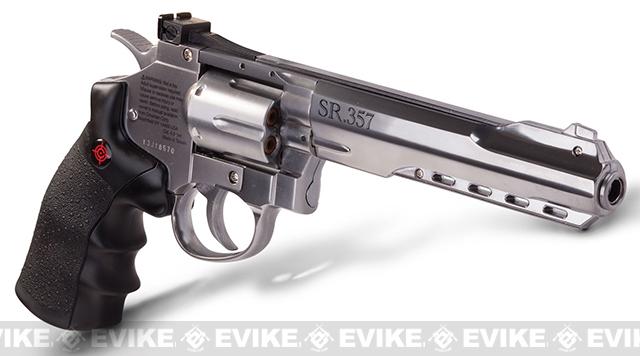 Crosman SR 357 CO2 Powered Revolver (.177 Cal Air Gun) - Silver, MORE ...