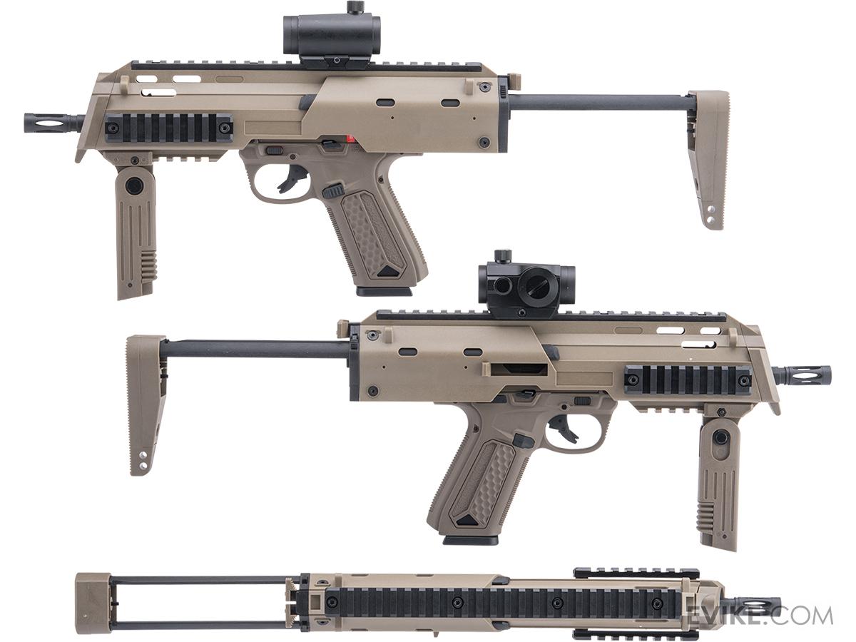 CTM AP7 Completed Gas Blowback SMG w/ Action Army AAP-01 Airsoft Pistol Installed (Color: Dark ...