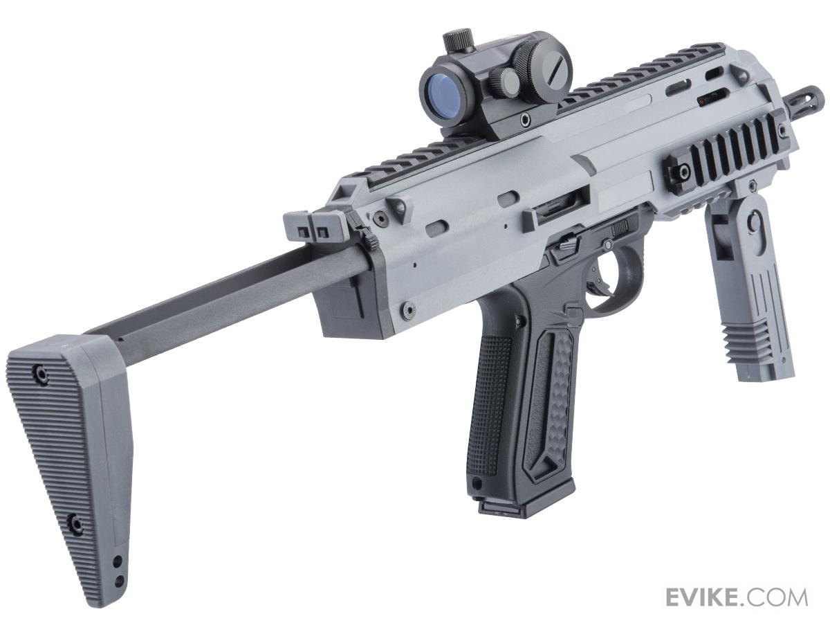 CTM AP7 Completed Gas Blowback SMG w/ Action Army AAP-01 Airsoft Pistol Installed (Color: Grey ...