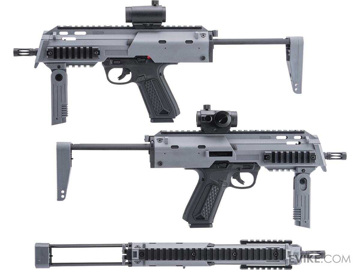 CTM AP7 Completed Gas Blowback SMG w/ Action Army AAP-01 Airsoft Pistol Installed (Color: Grey ...