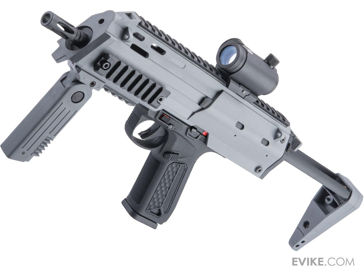 CTM AP7 Completed Gas Blowback SMG w/ Action Army AAP-01 Airsoft Pistol Installed (Color: Grey ...