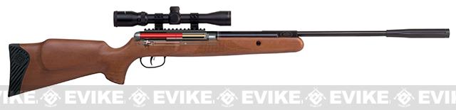 Crosman Nitro Venom Nitro Piston Powered .177 Hunting Air Gun with Wood ...