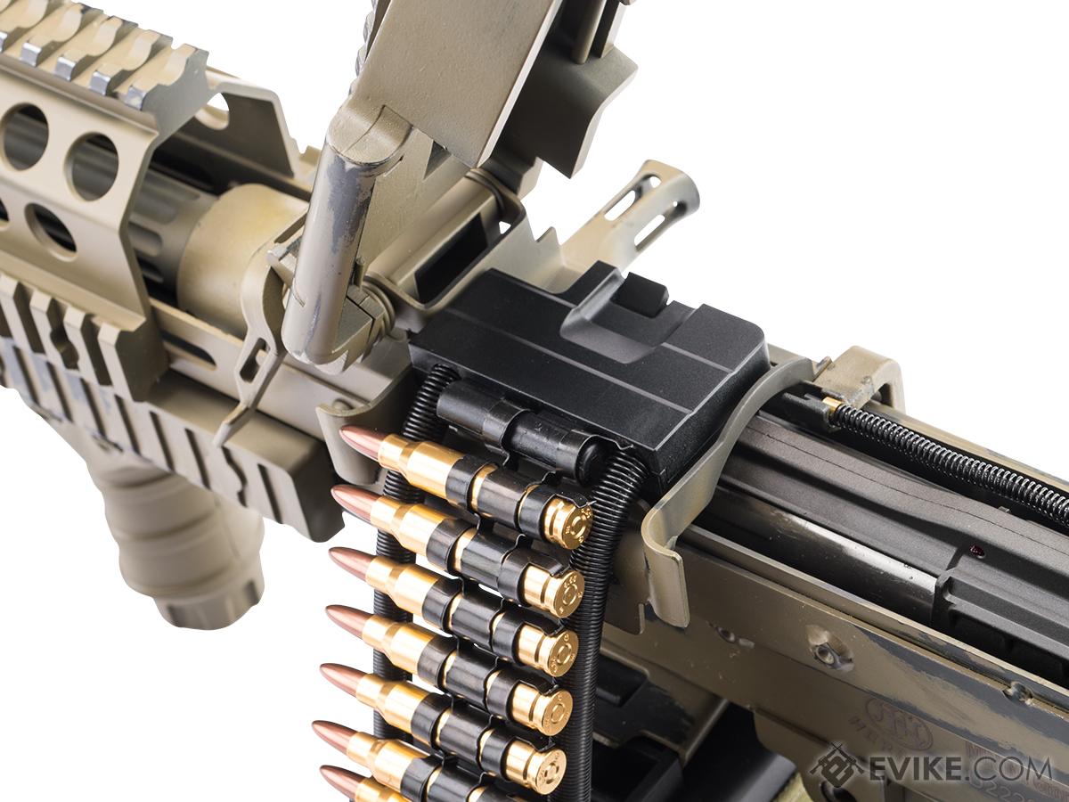 A&K x SP Systems Custom FN Licensed MK46 Mod.1 Airsoft AEG Light Machine Gun by Cybergun (Color ...