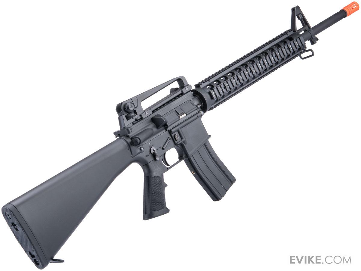 6mmProShop FN Herstal Licensed FN15 Full Metal M16 Gas Blowback Airsoft Rifle (Model: FN15 RIS ...