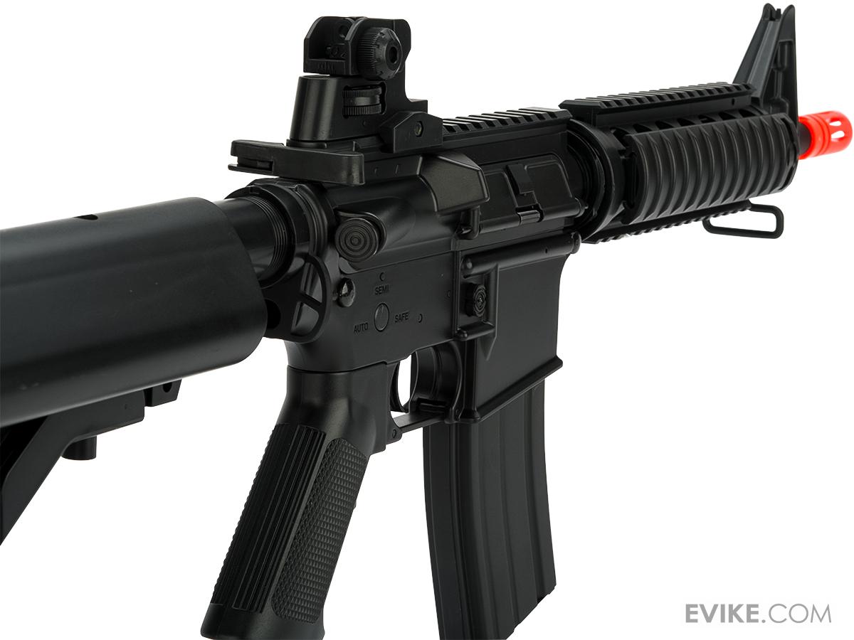 Colt Licensed M4 CQB-R SOPMOD LiPo Ready Airsoft AEG w/ Metal Gearbox (Package: Black / Gun Only ...