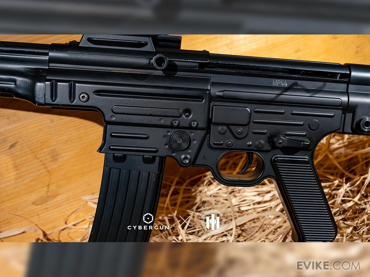 Cybergun Schmeisser International Licensed MP44 Airsoft AEG Rifle w/ Real Wood Stock, Airsoft ...