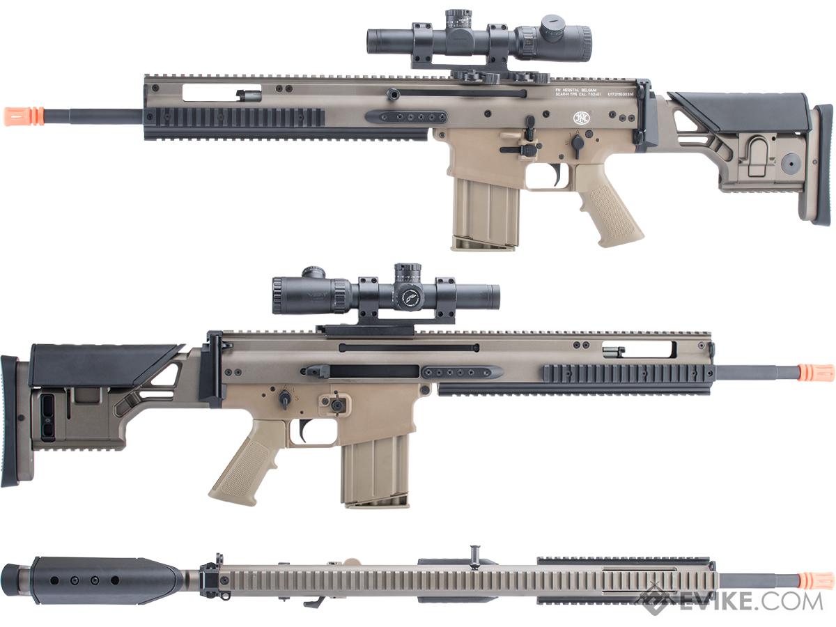 Cybergun FN Herstal Licensed SCAR-H Airsoft AEG Rifle by ARES (Model: TPR / Tan), Airsoft Guns ...