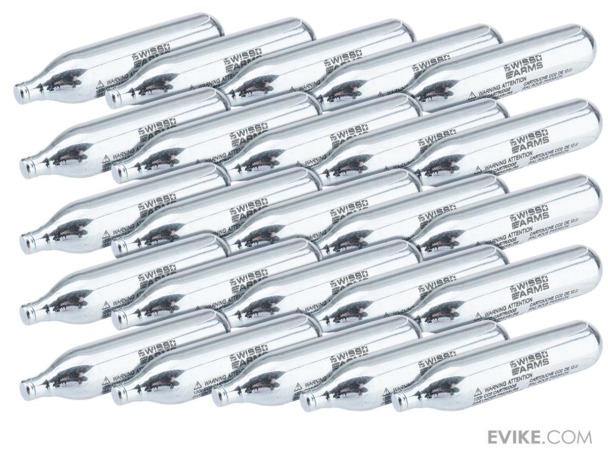 Swiss Arms 12g CO2 Cartridge (Package: Box of 25), Accessories & Parts ...